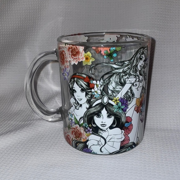 Disney | Dining | Disney Princess Clear Mug | Poshmark